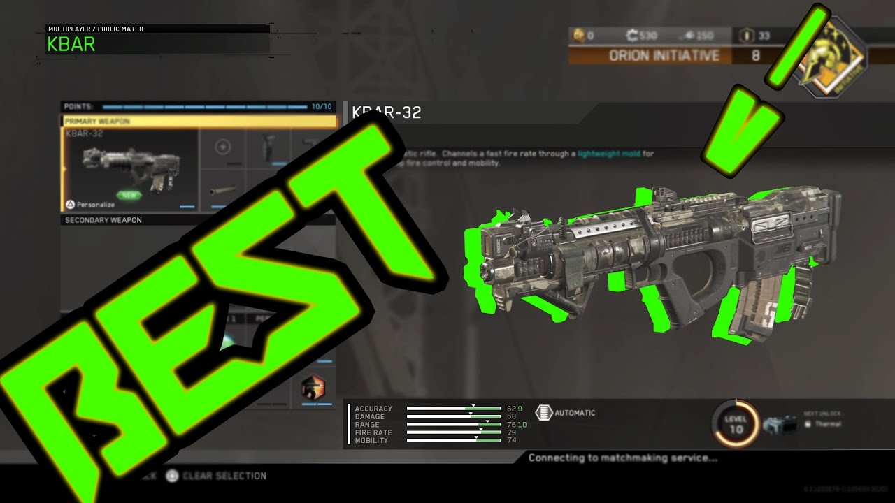 BEST CLASS SETUP (KBAR-32) - INFINITE WARFARE BEST CLASS SETUP - YouTube