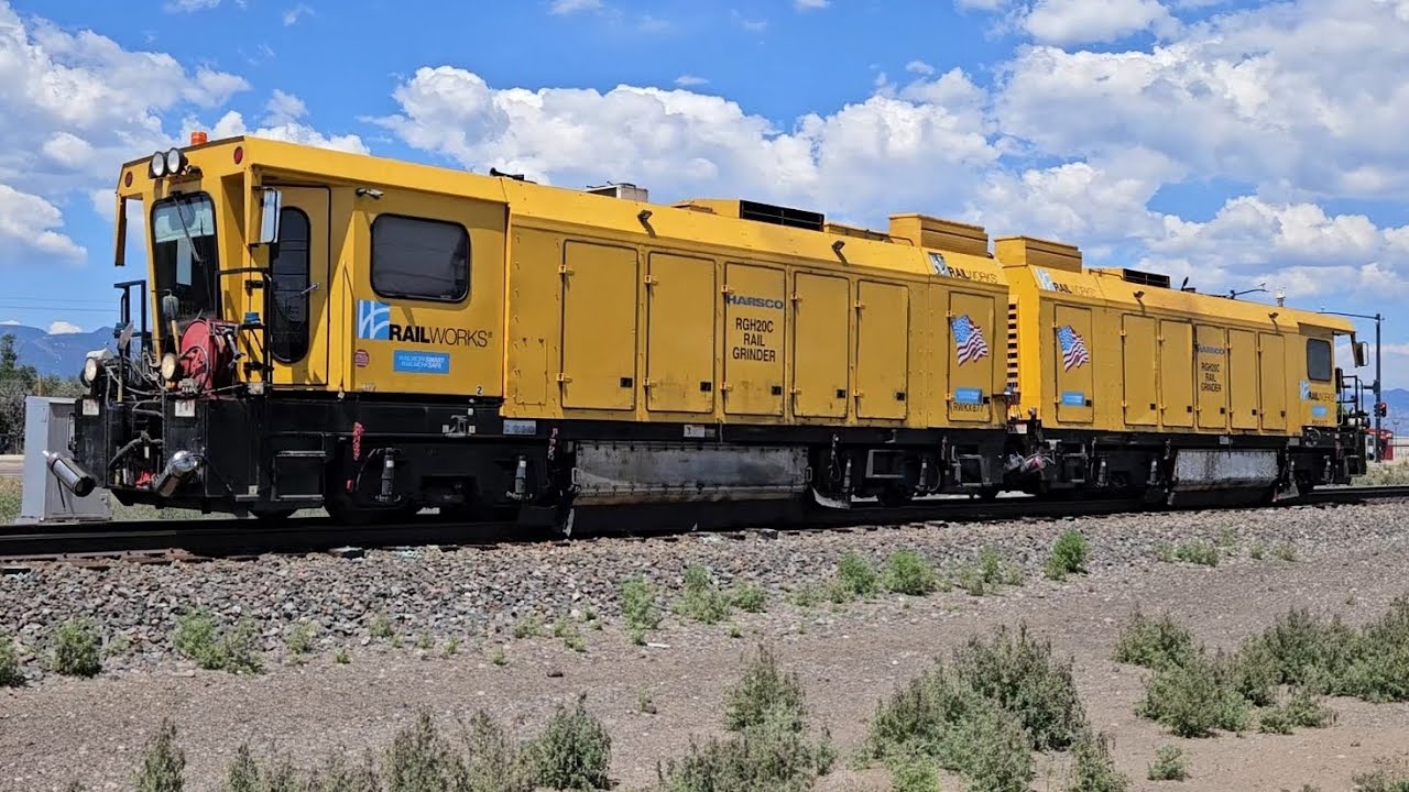 Rail Grinder Train at Work - YouTube