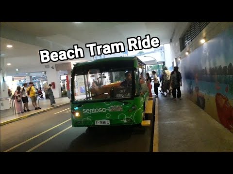 Sentosa Beach Tram full ride - YouTube