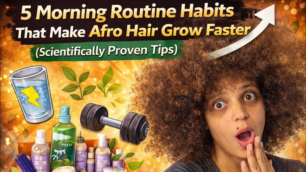 5 Morning Routine Habits That Make Afro Hair Grow Faster ...
