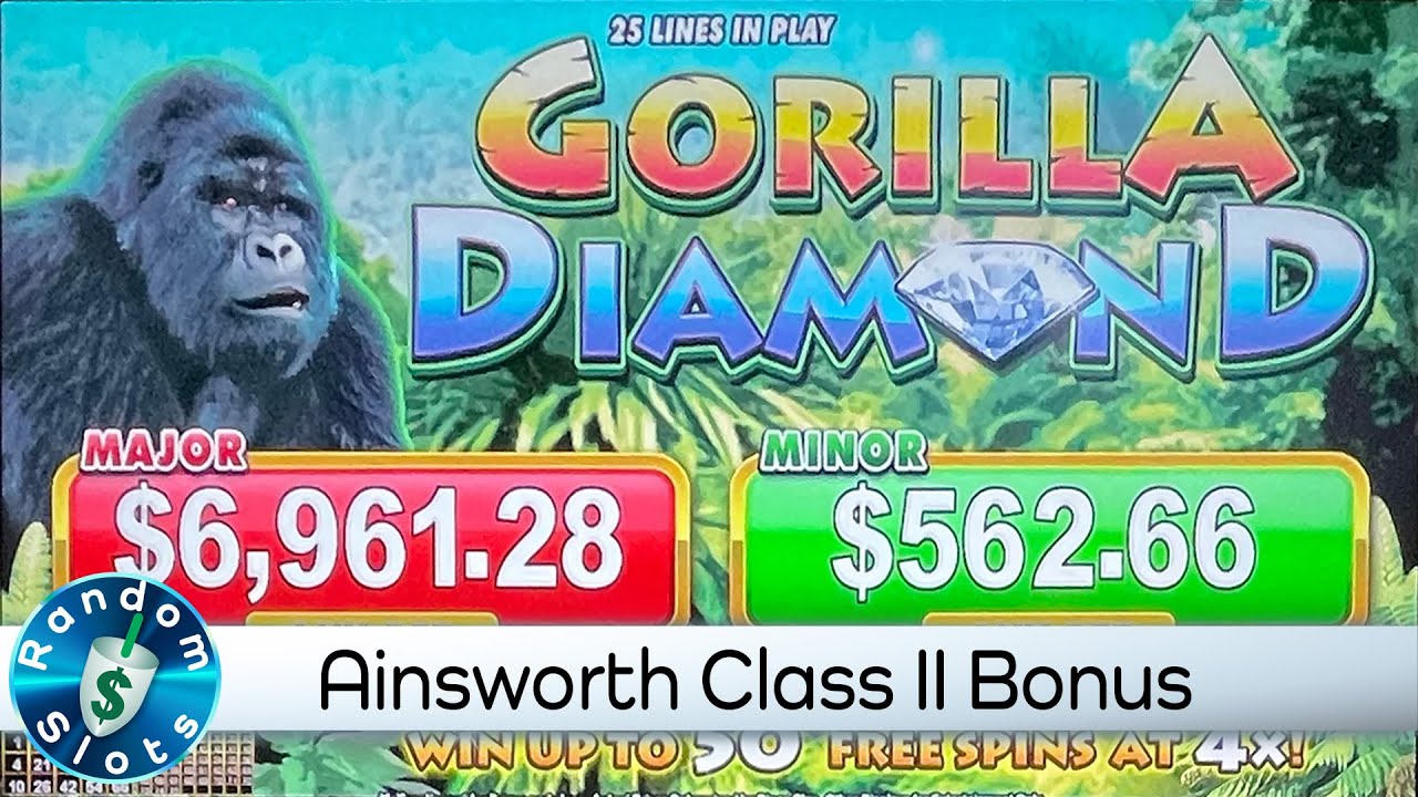 Gorilla Diamond Class II Slot Machine Bonus - YouTube
