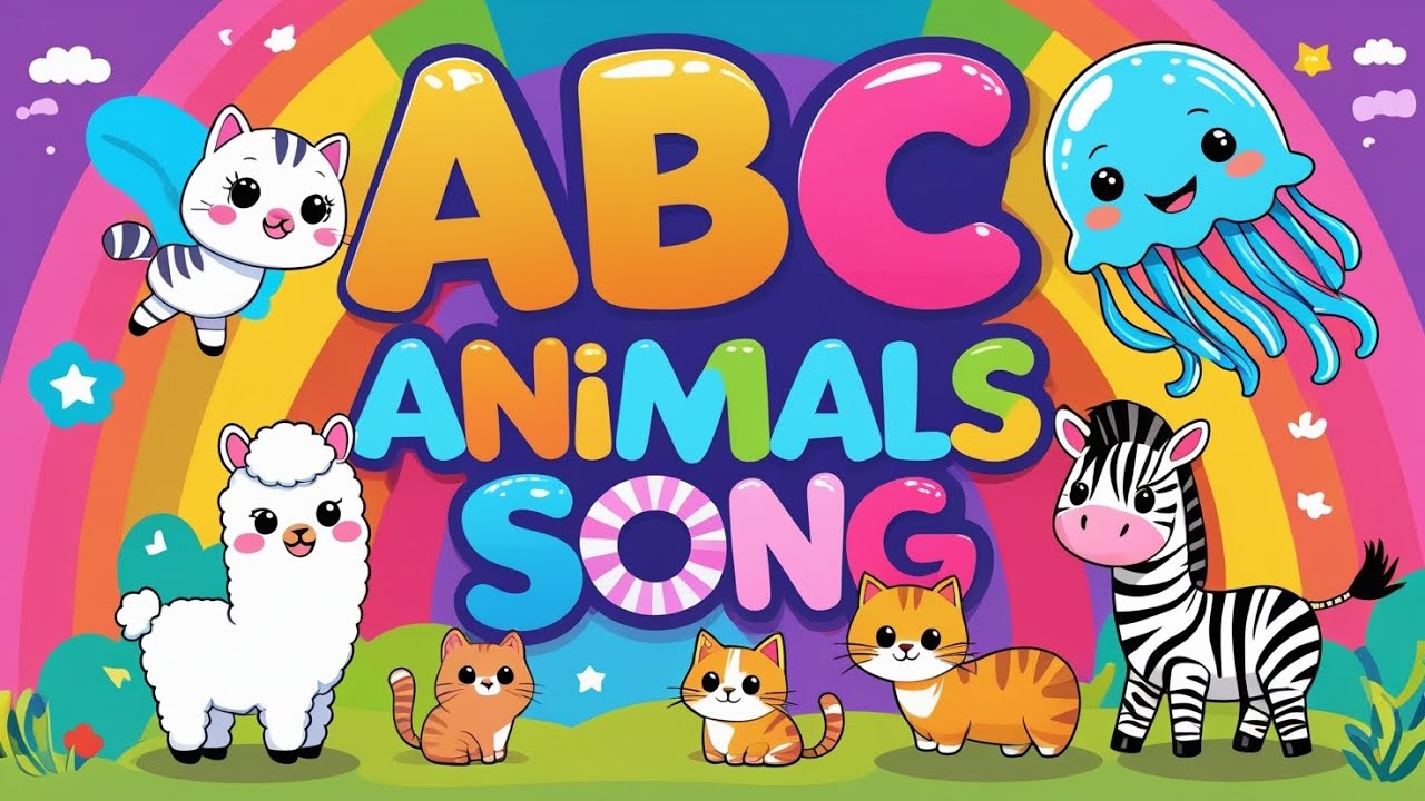 ABC Animals Song for Kids | Learn Alphabet with Cute Animals - YouTube