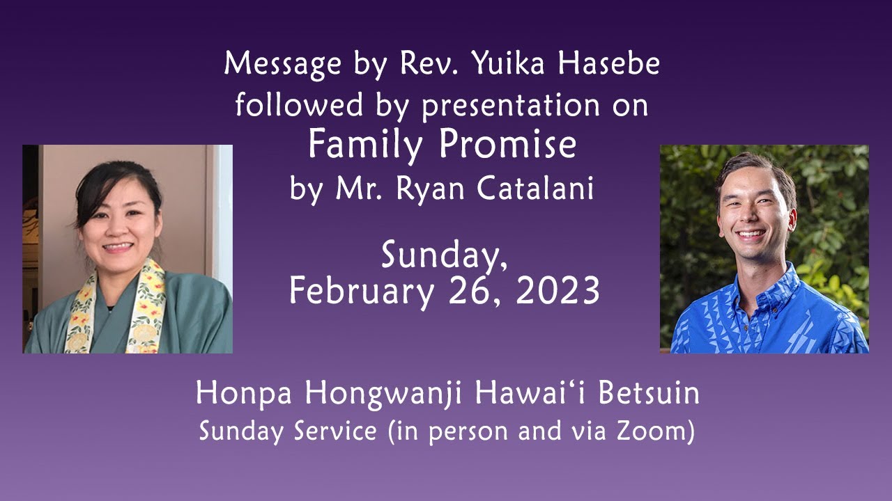 Presentation by Ryan Catalani of Family Promise at Hawaii Betsuin's 2 ...