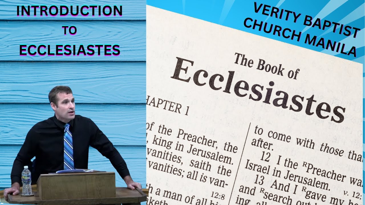 Introduction to Ecclesiastes - YouTube