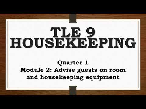 TLE 9 HOUSEKEEPING (MODULE 2) - YouTube