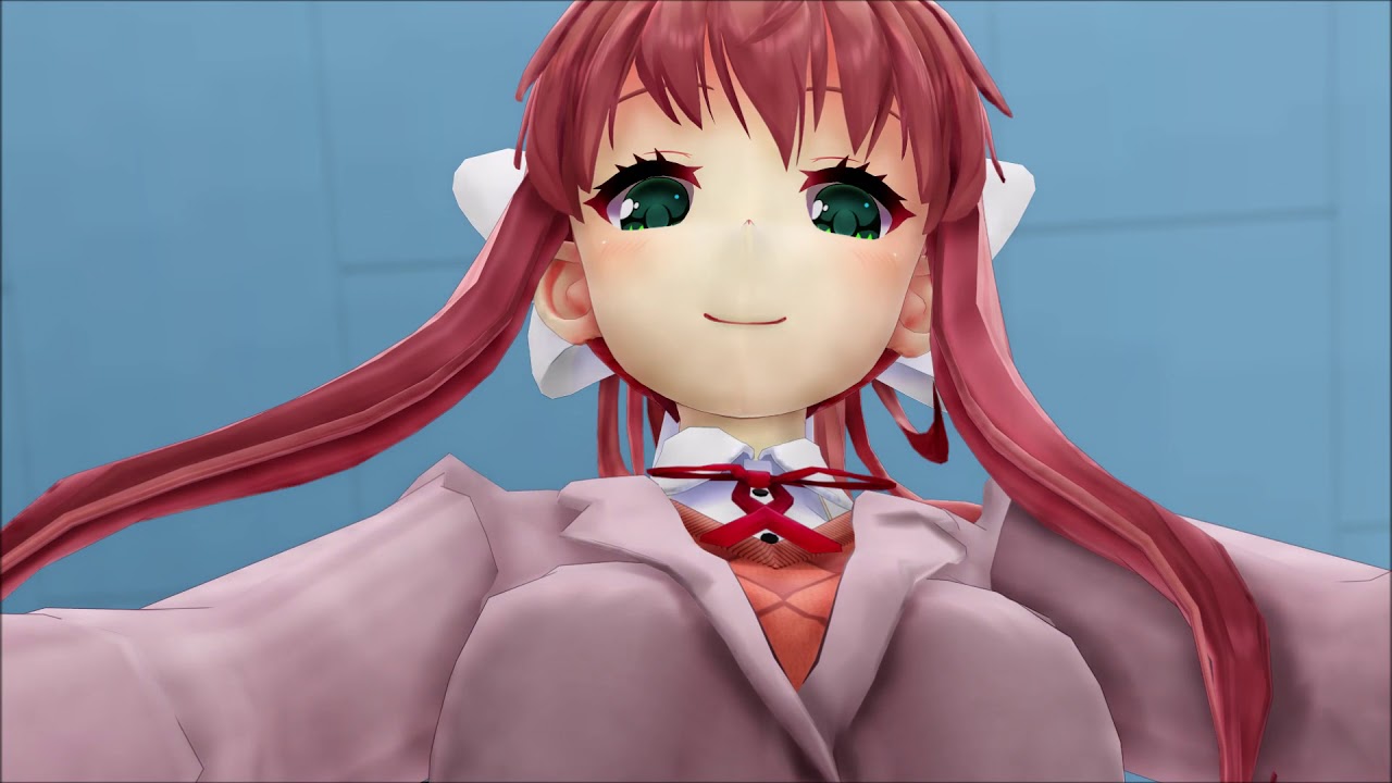 [MMD] Monika's Yandere Kiss - YouTube