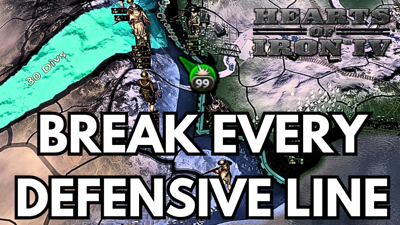 HOI4 Guide - Break every defensive line and start winning - YouTube