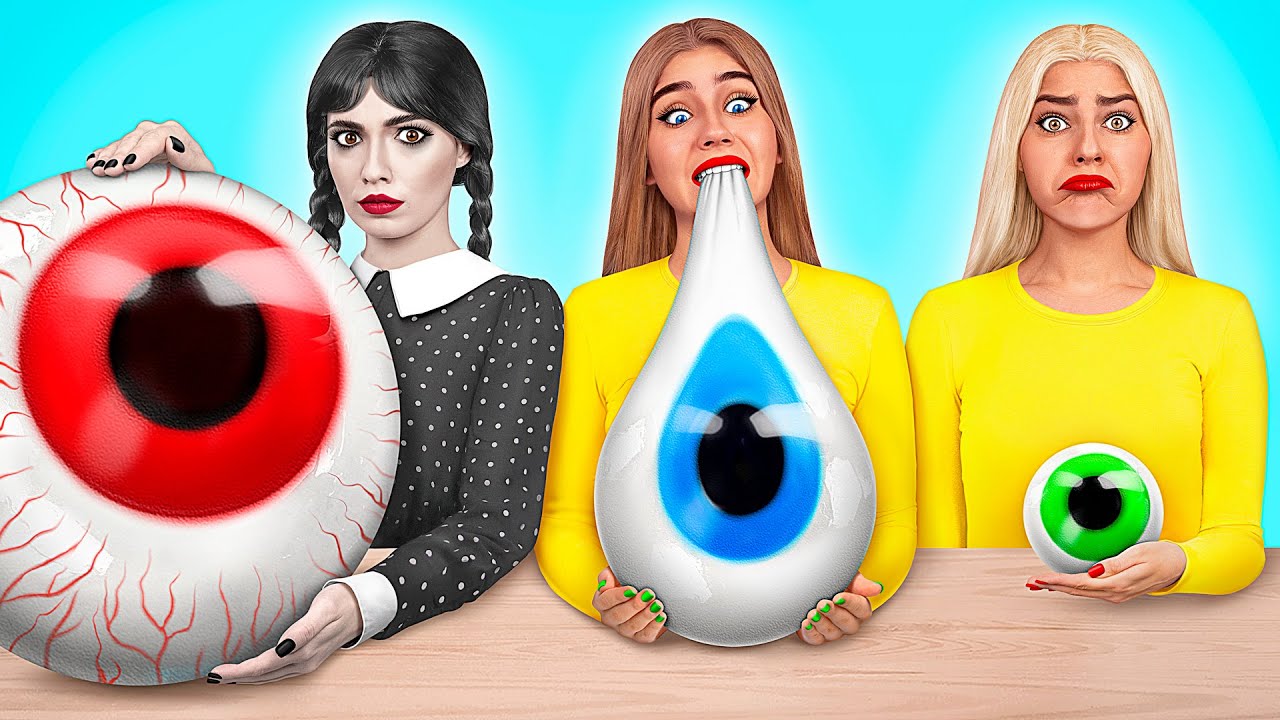 Big, Medium and Small Plate Challenge with Wednesday Addams by Multi DO ...