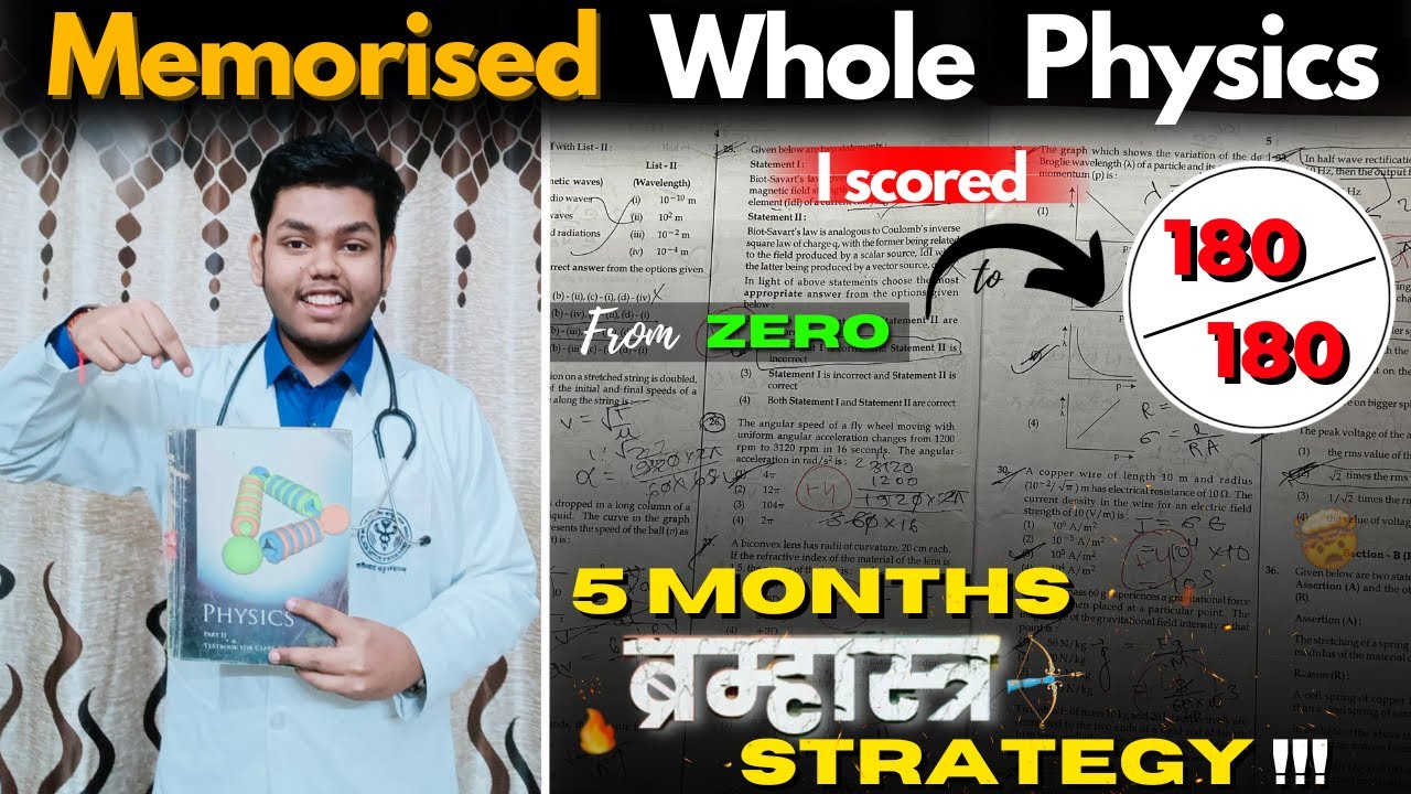 Score 180/180 in PHYSICS in Last 5 Months |Last 5 Months Realistic ...
