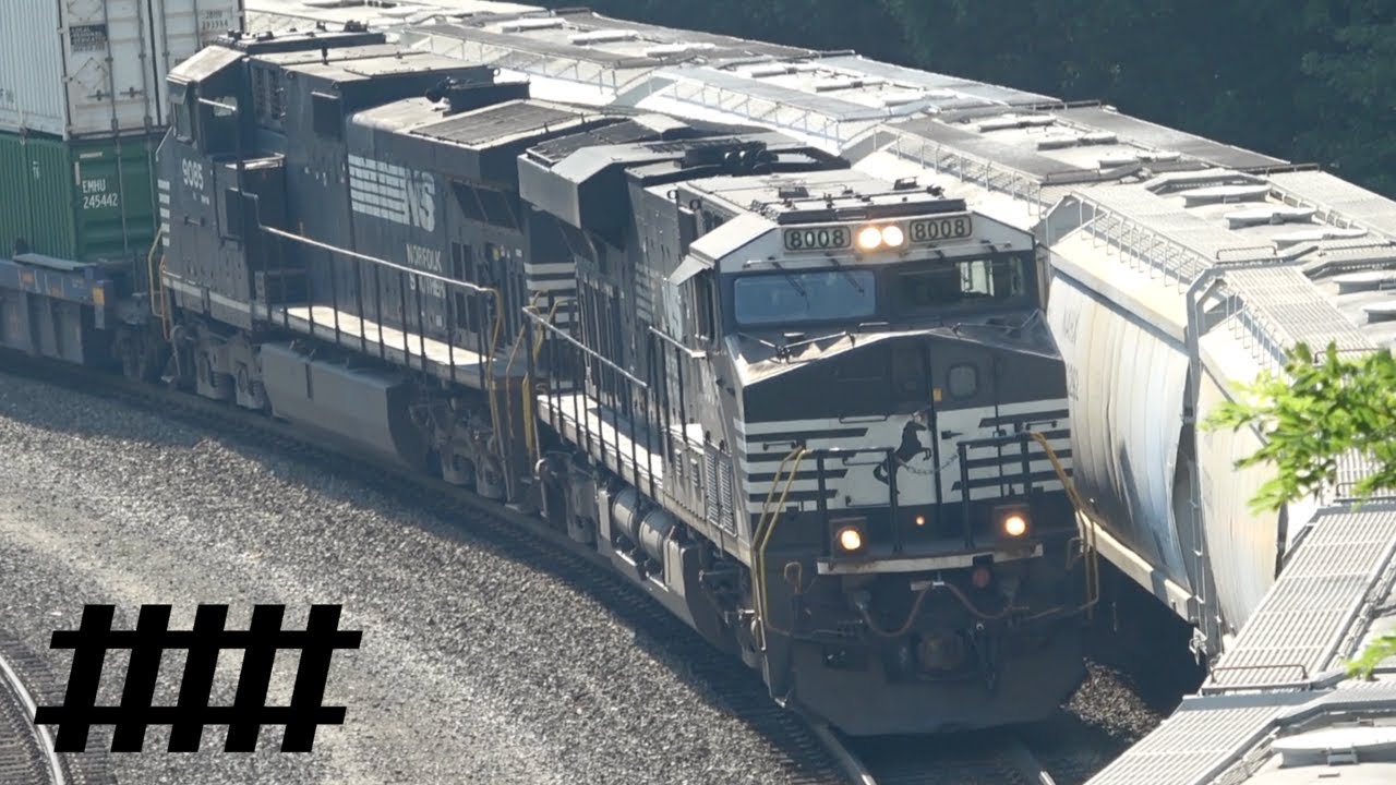 East Side of Horseshoe Curve with Norfolk Southern Trains in Altoona ...