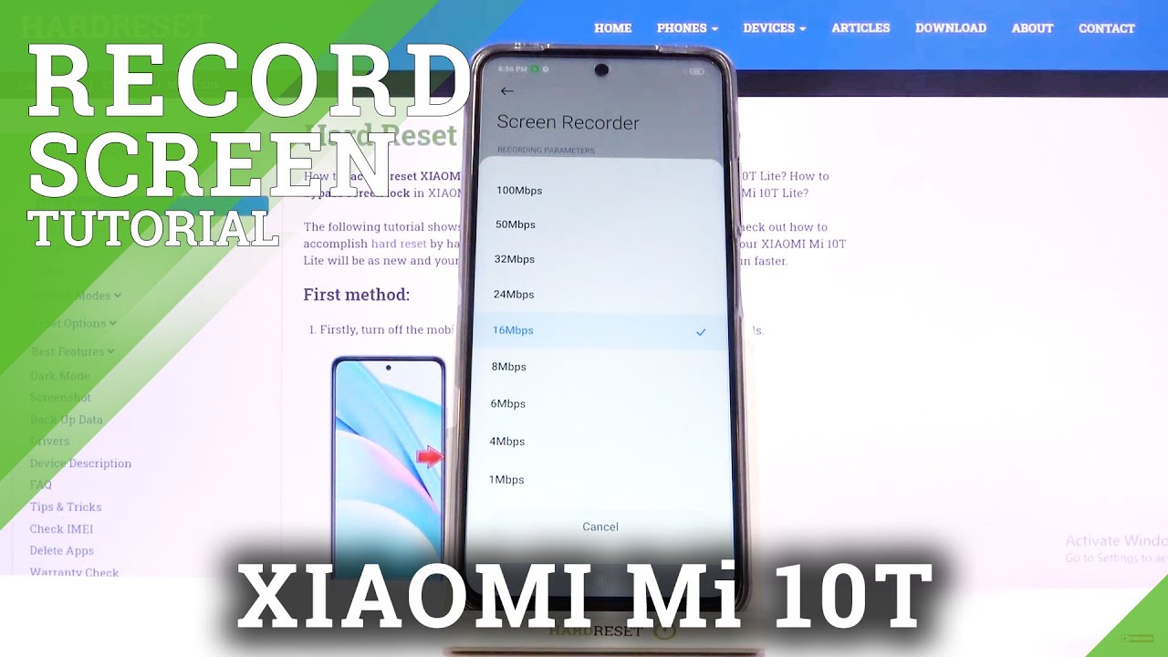 How to Record Screen in XIAOMI Mi 10T – Catch Fleeting Content - YouTube