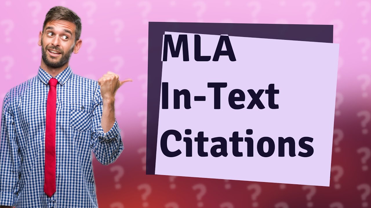 How Do You Cite In-text Mla Format? - Youtube