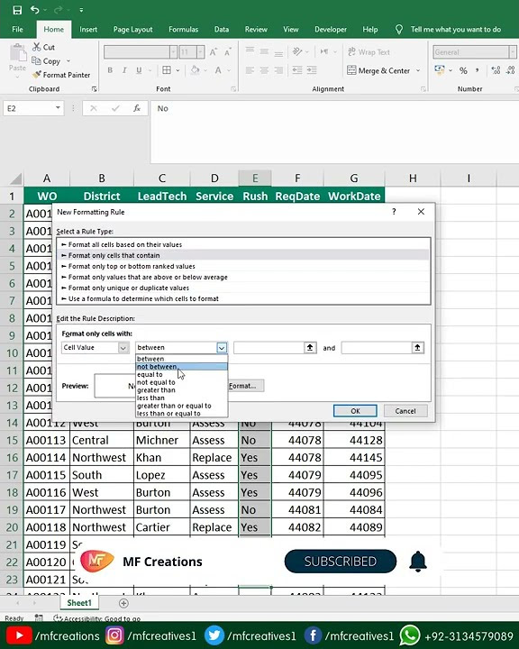 How to Apply Conditional Formatting in Excel | Excel | Tutorials | Youtube Shorts #shorts #short ...
