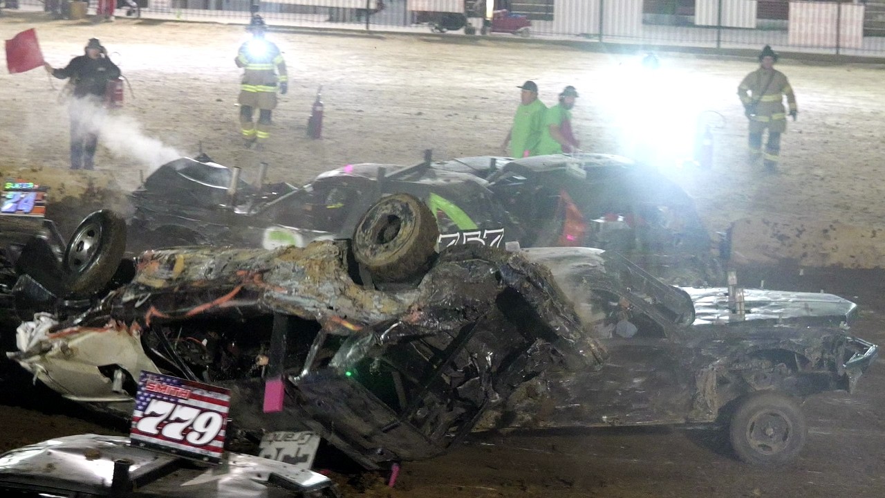 2024 Fairfield County Fair Demolition Derby - Saturday Show - YouTube