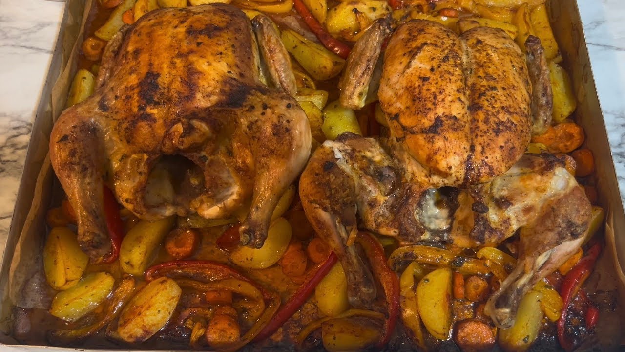Pule me Perime në Furrë – Recetë Shtëpie - YouTube