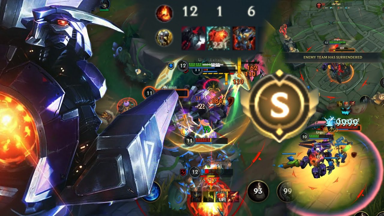 Wild Rift URGOT Baron Lane Gameplay Builds and Runes - YouTube