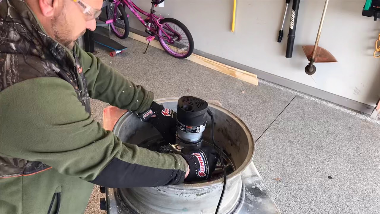 Boring out Titan/Armada wheel hubs - YouTube