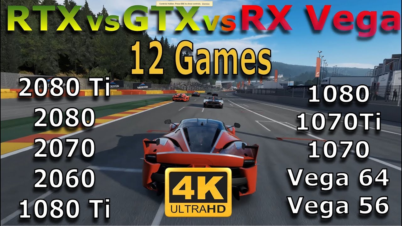 10 GPU 4K Benchmark in 12 games: from Vega 56 through RTX 2080 Ti ...