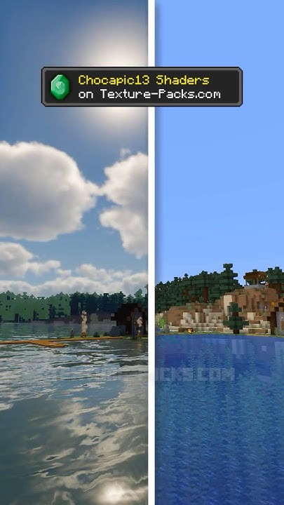 ☀️ Minecraft Shaders: Chocapic13 Shaders vs Vanilla - YouTube