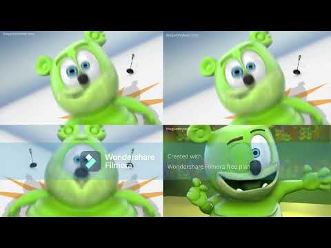 Gummy Bear Song HD (Four Forwards & Backwards Version At Once)