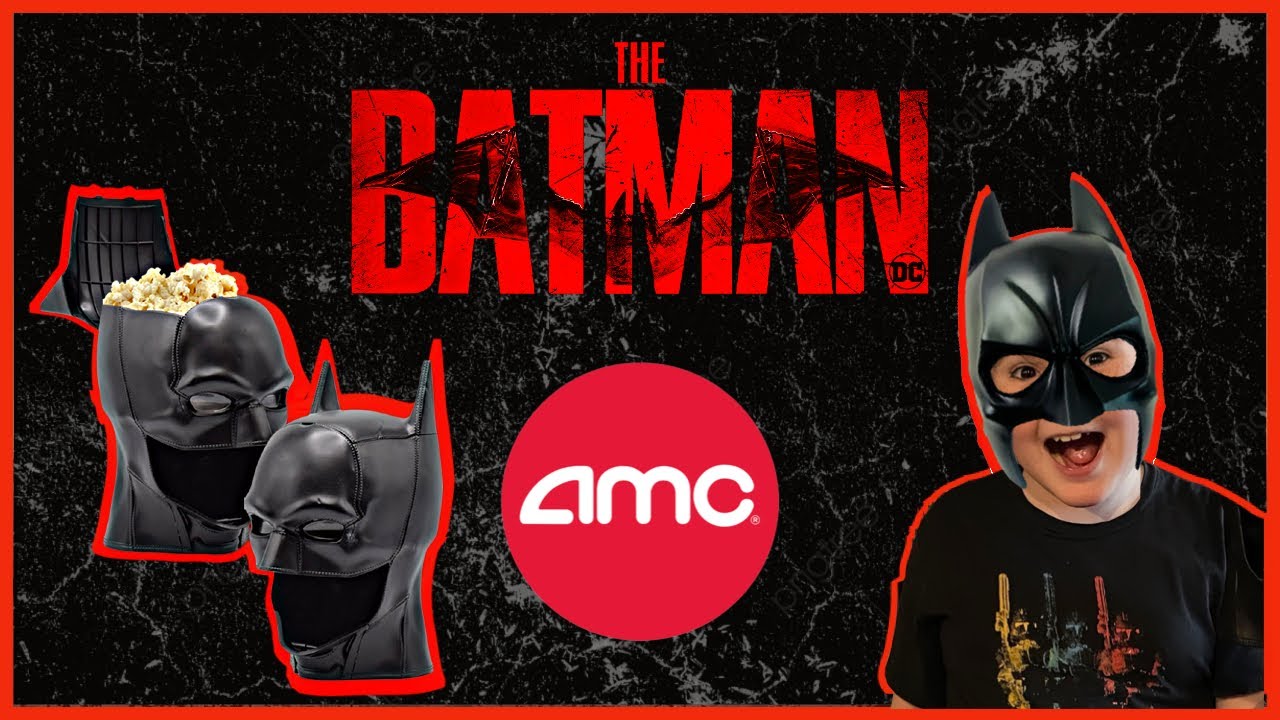The Batman Movie 2022 AMC Theaters Cowl Replica Collectible Popcorn ...