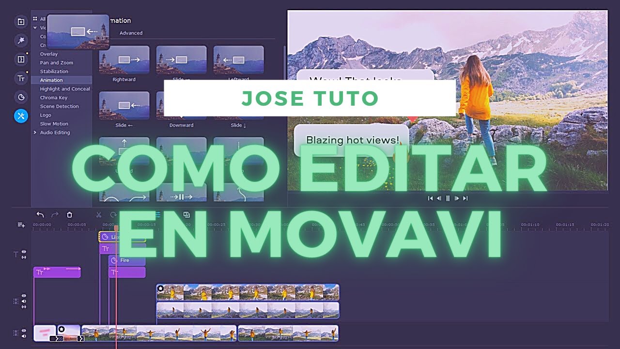 COMO EDITAR EN MOVAVI VIDEO EDITOR - EDICIÓN FACIL - YouTube