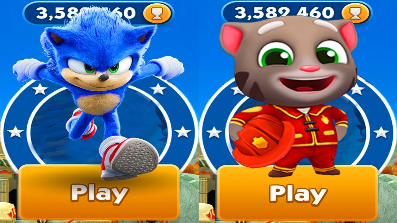 Sonic Forces Speed Battle vs Talking Tom Gold Run | All Bosses Zazz ...