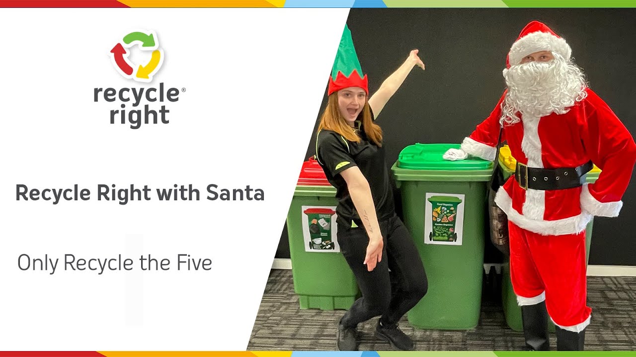Recycle Right with Santa - Recycle the 5 - YouTube