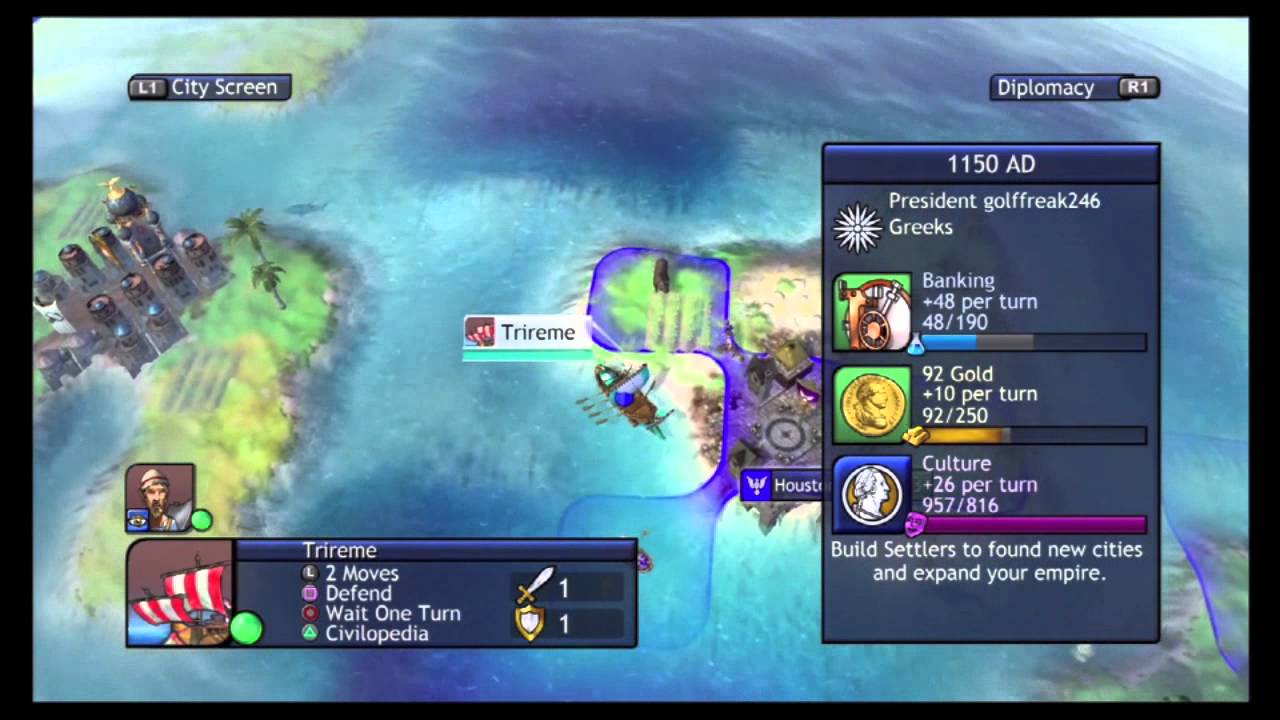 Let's Play Civilization Revolution 3:2 - YouTube