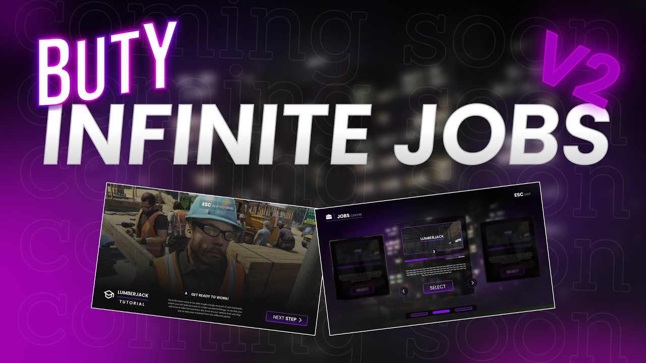 Infinite Jobs v.2 First Trailer | Best Job Script for FiveM! 🚀 - YouTube