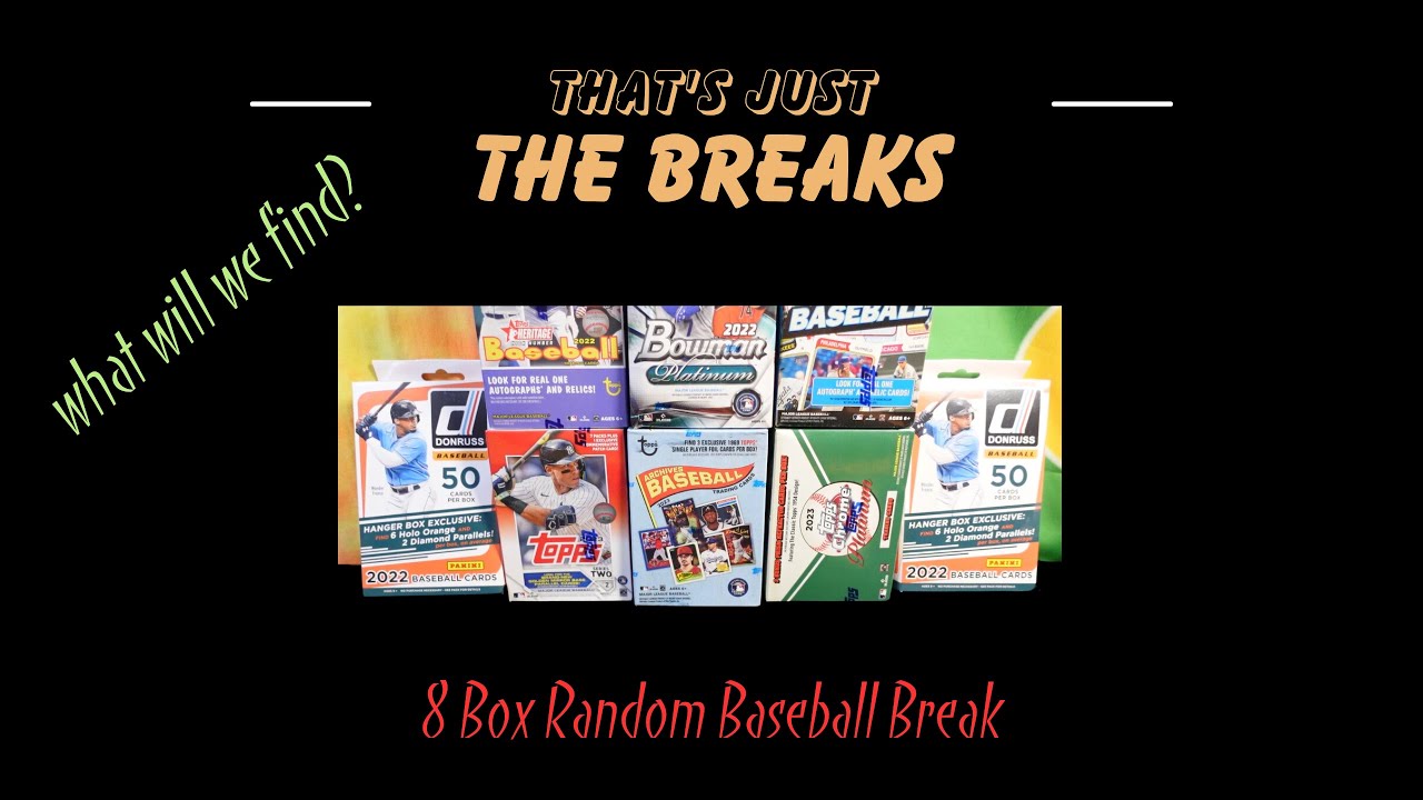 8 Random Baseball boxes - YouTube