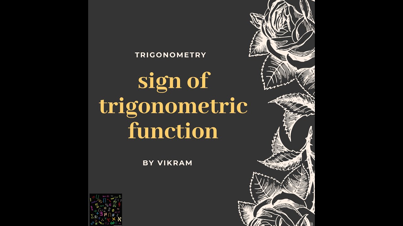 Trigonometry , sign of trigonometric function - YouTube