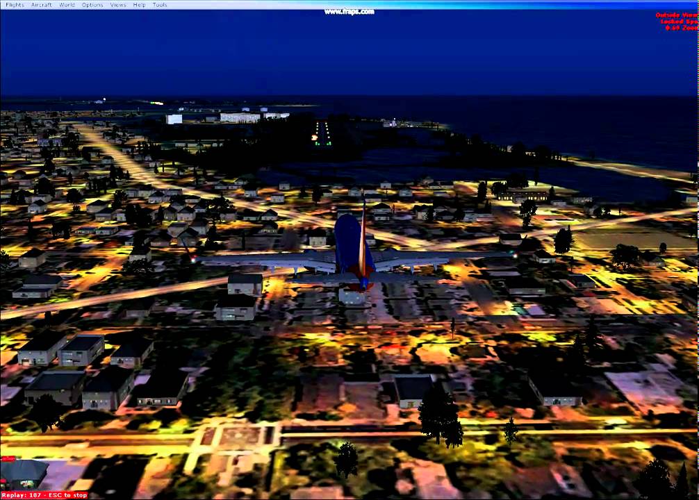 FSX Southwest Boeing 737 landing Key West (EYW) Rwy 09 - YouTube
