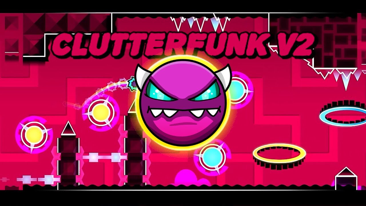 Geometry Dash – ‘’Clutterfunk v2’’ 100% Complete! (Medium Demon) By ...
