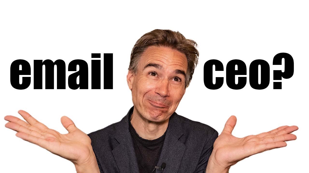 HOW TO FIND THE CEO'S EMAIL ADDRESS - YouTube
