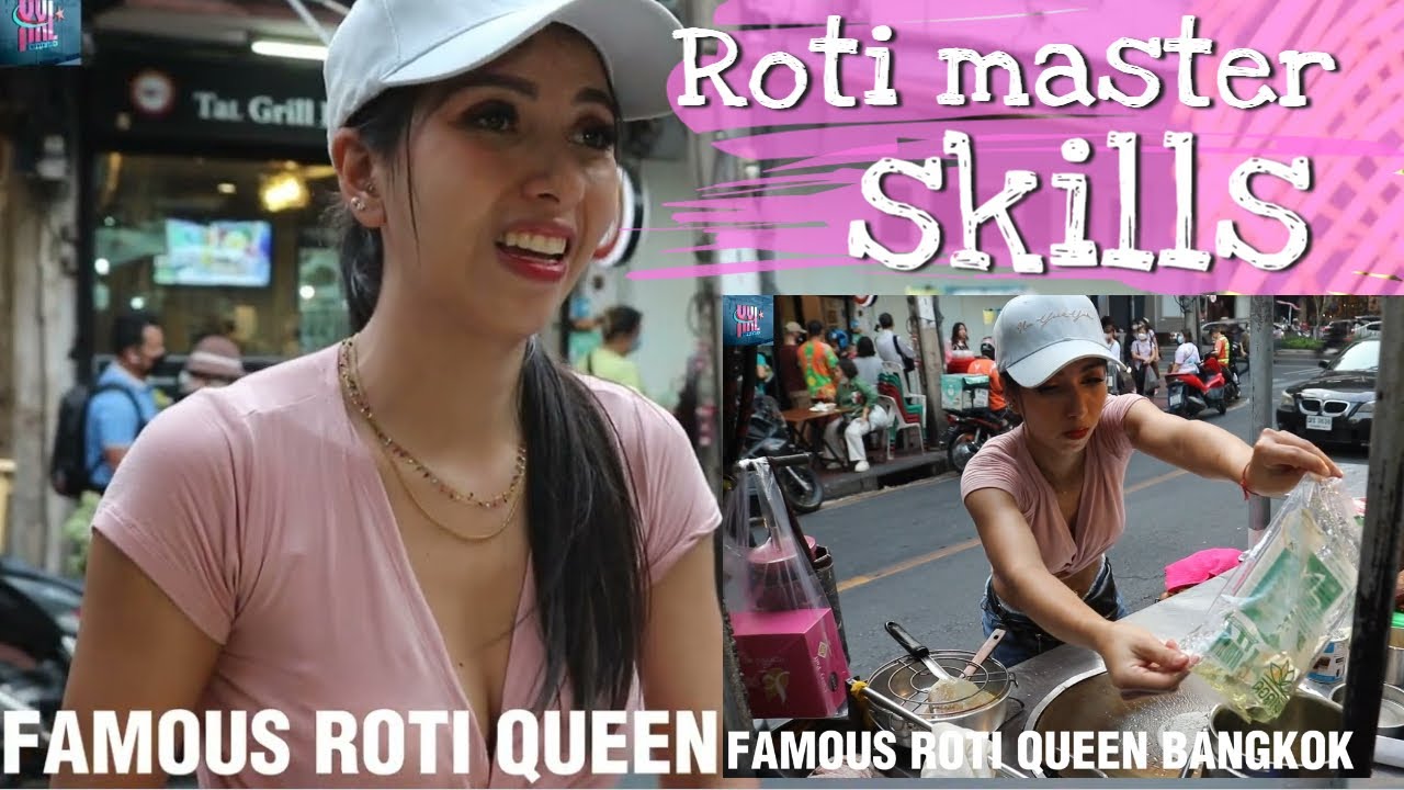 Roti Master skills in Bangkok The Most Popular Roti Lady- Thailand ...
