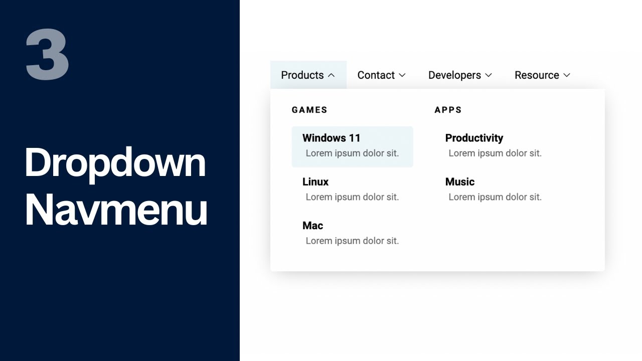 Design A Dropdown Nav Menu Using Html Css And Javascript Part 3 9855