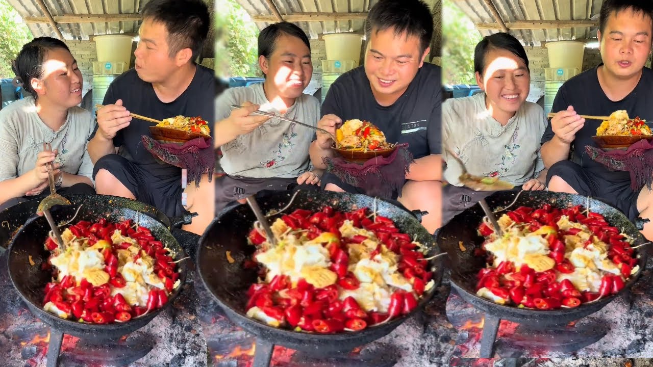 My husband works hard outside,so I make him some delicious food.It’s so delicious - YouTube