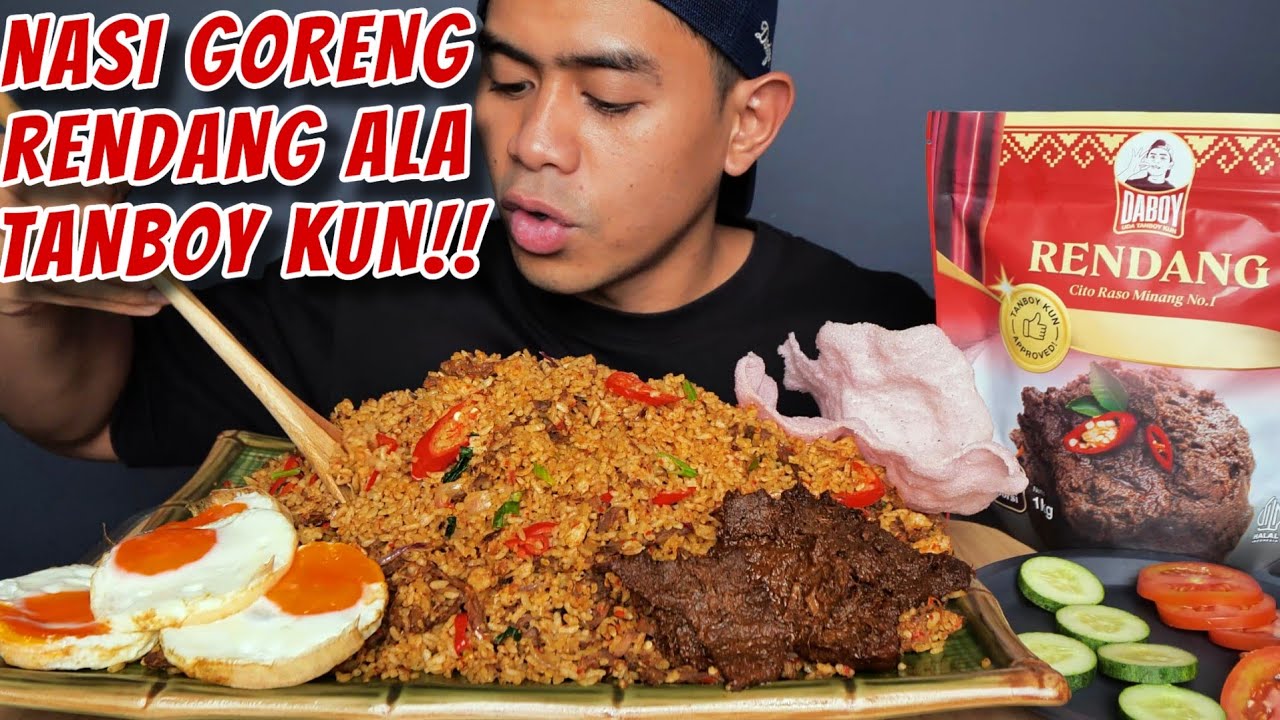 BONGKAR RESEP NASI GORENG RENDANG ALA TANBOY KUN!! - YouTube