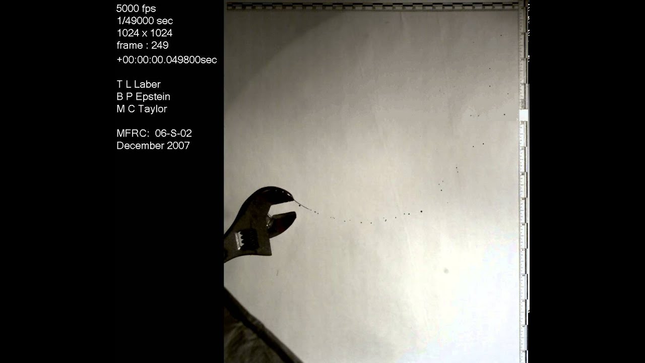 Cast-off from the vertical swing of a bloodied wrench | Blood Spatter ...