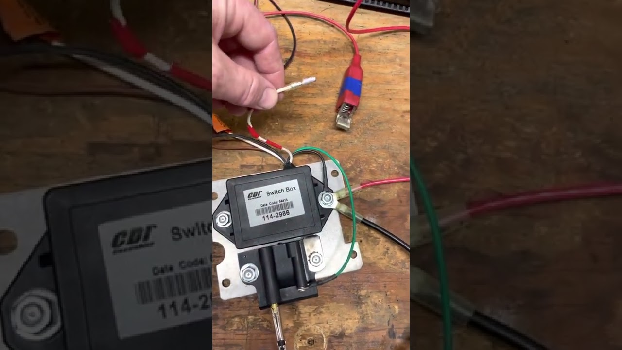 Mercury Outboard CDI Switchbox bench test - inline six - 114-2986 - YouTube