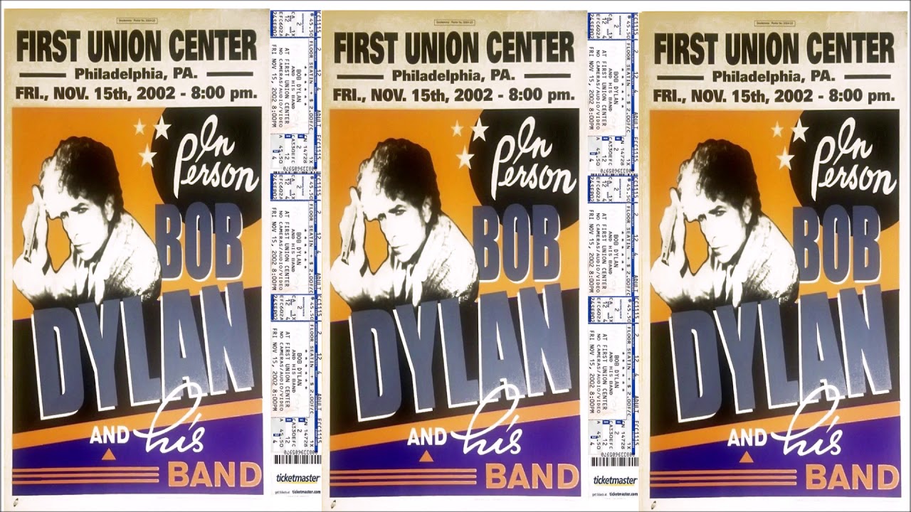 Bob Dylan 2002 US Autumn Tour - First Union Center Philadelphia, PA USA ...