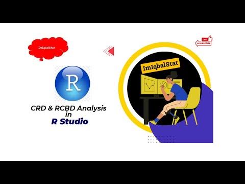 CRD and RCBD analysis in R studio - YouTube