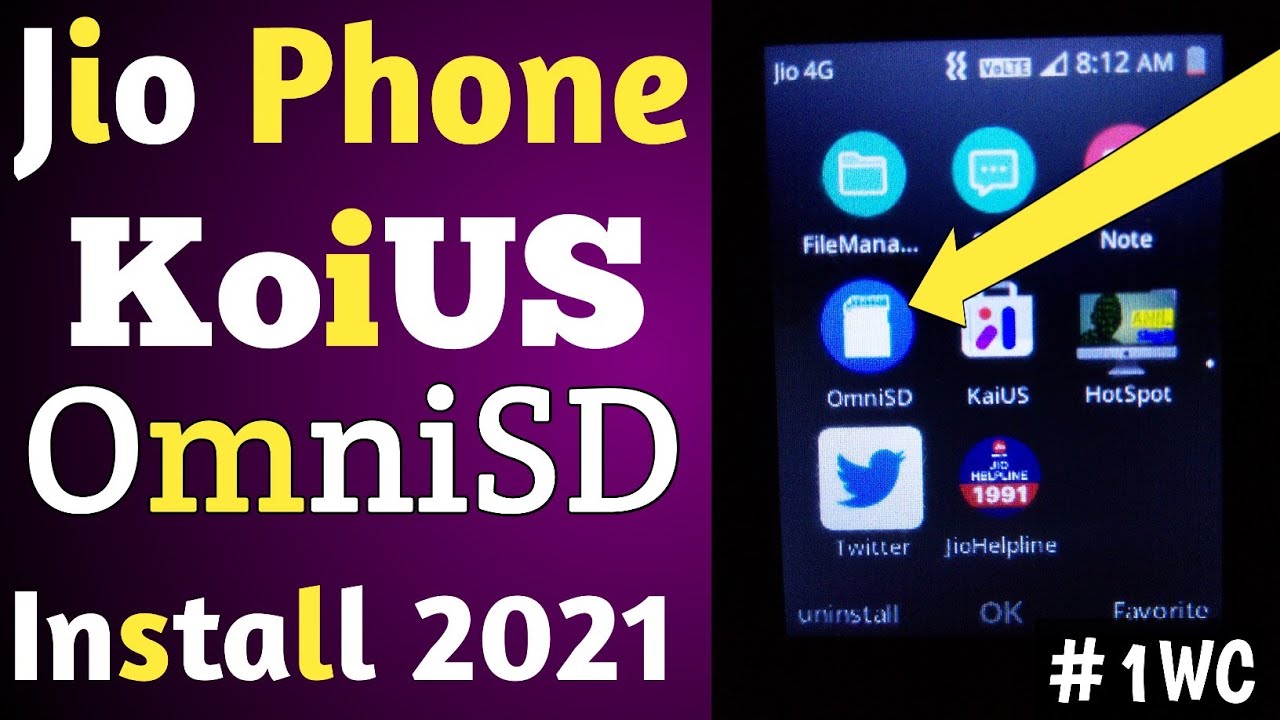 Jio Phone Me OmniSD Install Kaise Kare 🔥|| Jio Phone KoiUS App Install ...