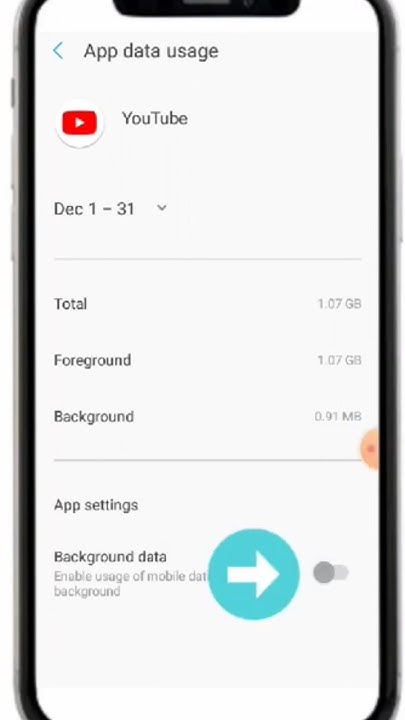 How to turn off background data from High data consuming App! - YouTube