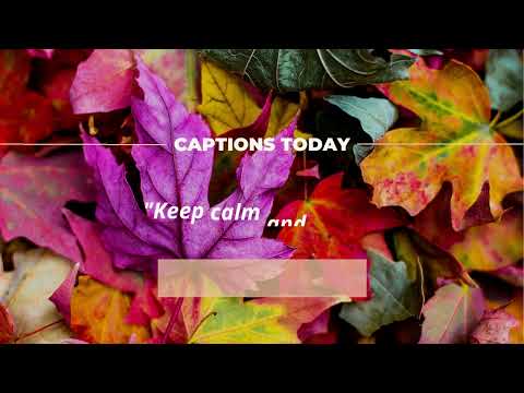 Autumn Captions For Instagram |  #Autumn #Captions#Instagram #InstagramCaptions