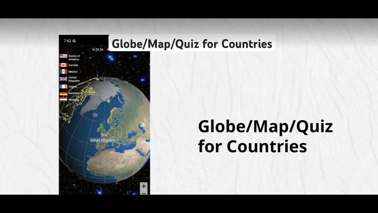 Globe map quiz for country download now - YouTube