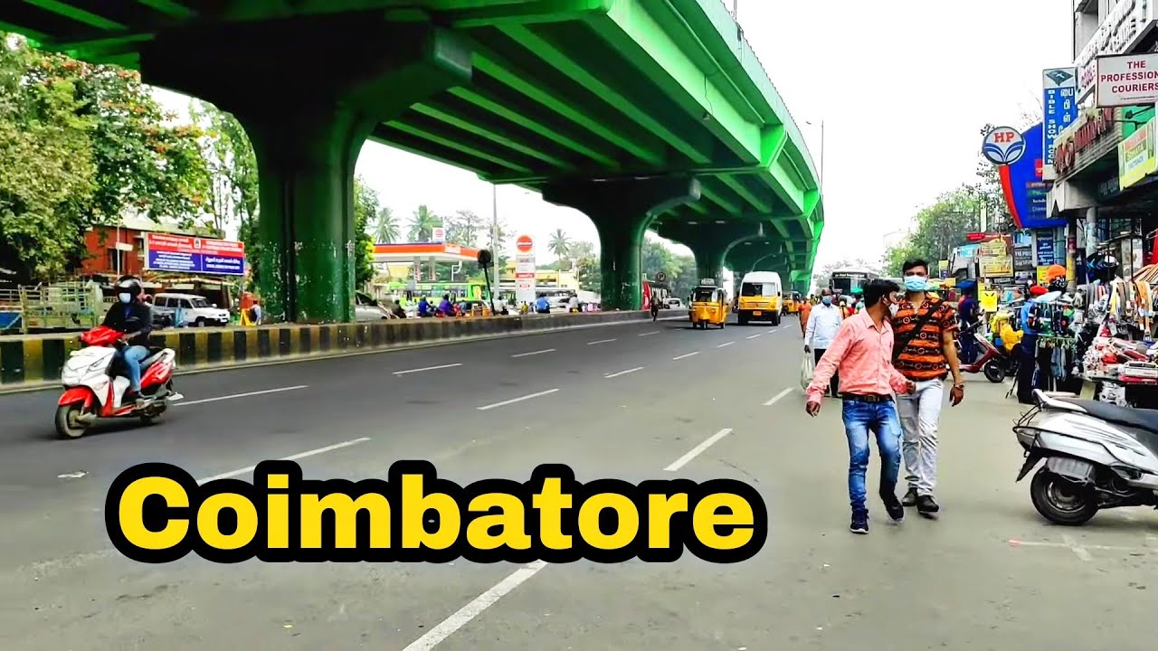 Gandhipiram Coimbatore City Walking Video / Coimbatore Street Walk ...