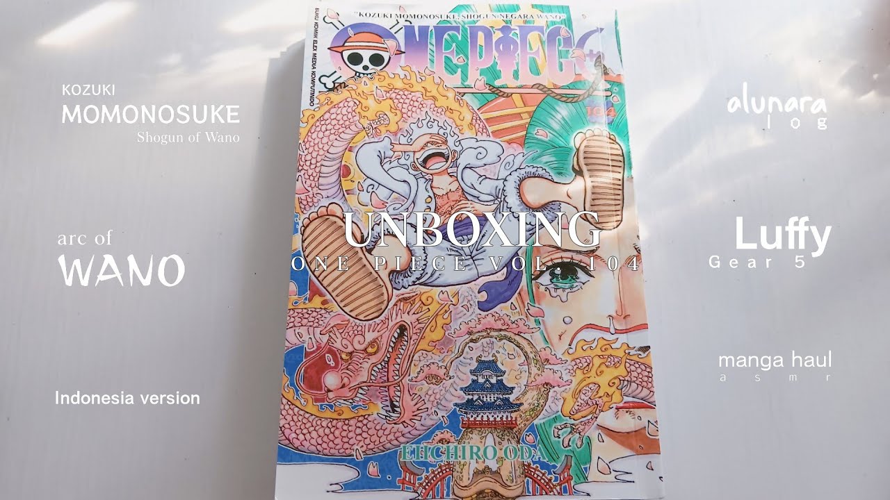 Unboxing One Piece Vol. 104 | manga haul | Indonesia version | eng ...