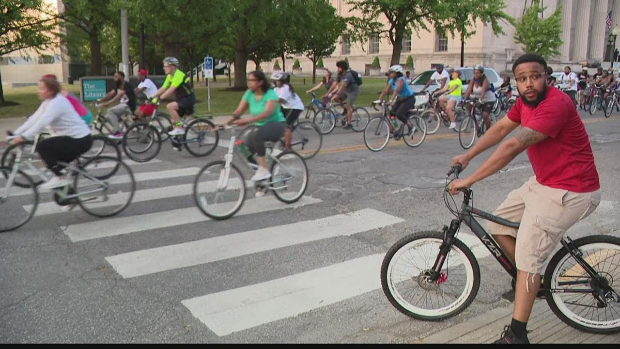 First Juneteenth Bike Ride held downtown - YouTube